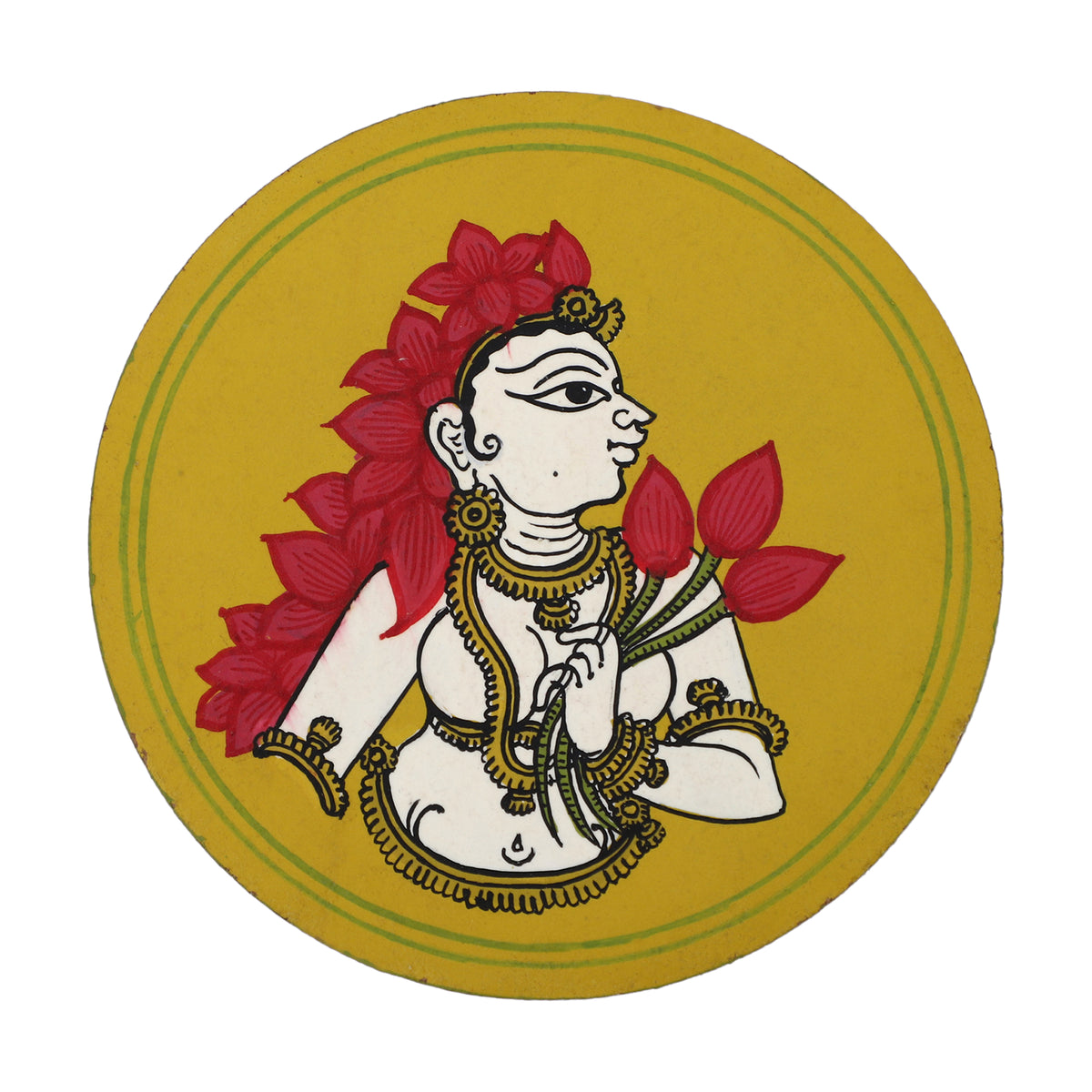 GANJIFA Hand Painted Fridge Magnet Ritu Basant Rani – Potli - A Bag Of ...