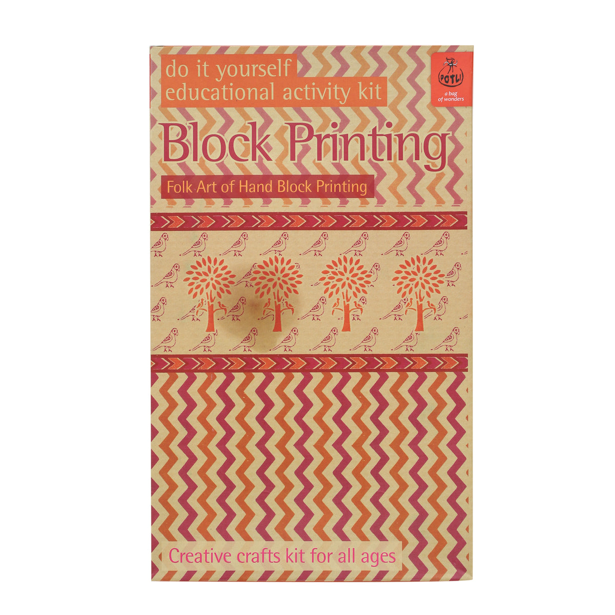 DIY Wooden Block Printing Craft kit Classic – Potli - A Bag Of Wonders