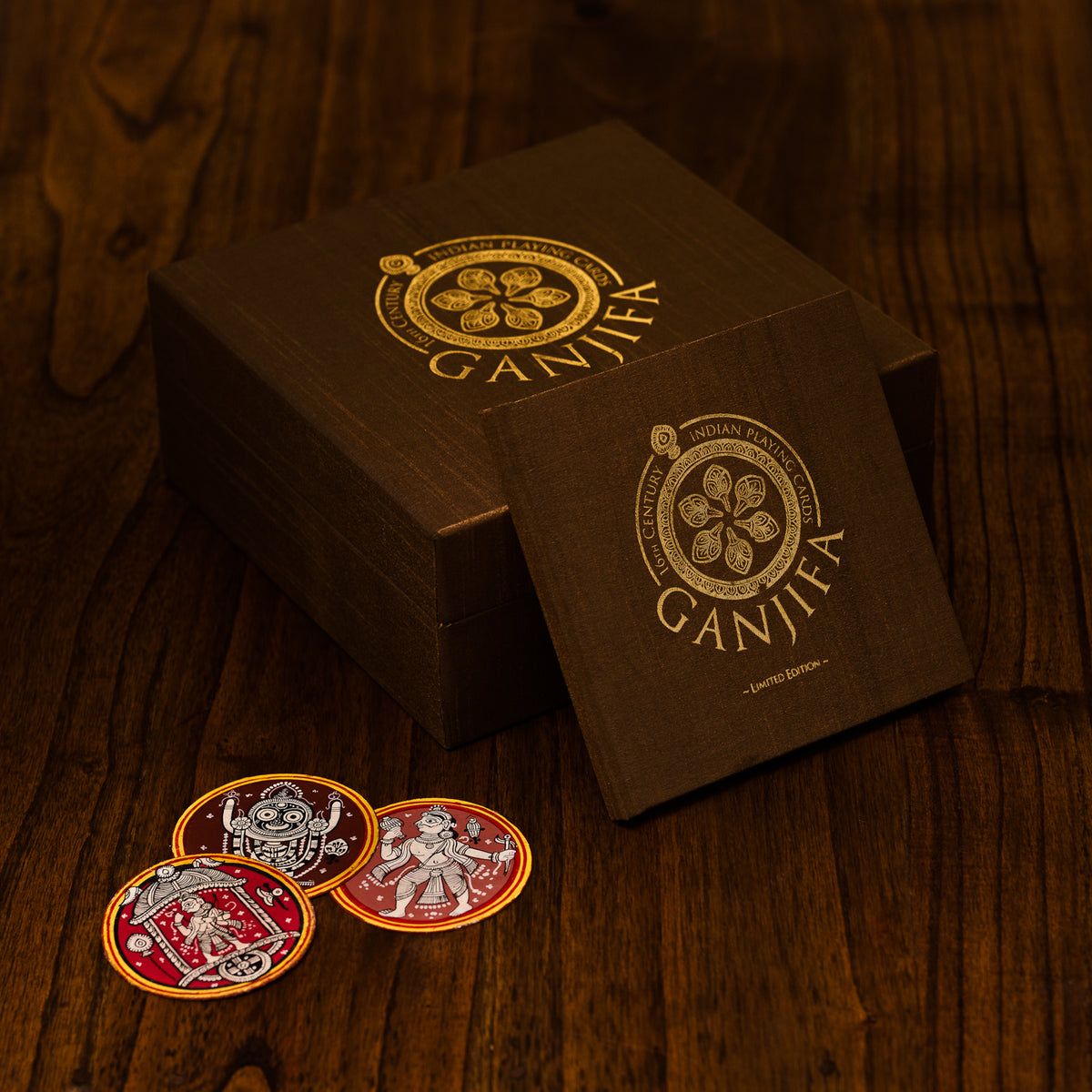 GANJIFA Hand painted Playing Cards Dashavtar set/120 – Potli - A Bag Of ...